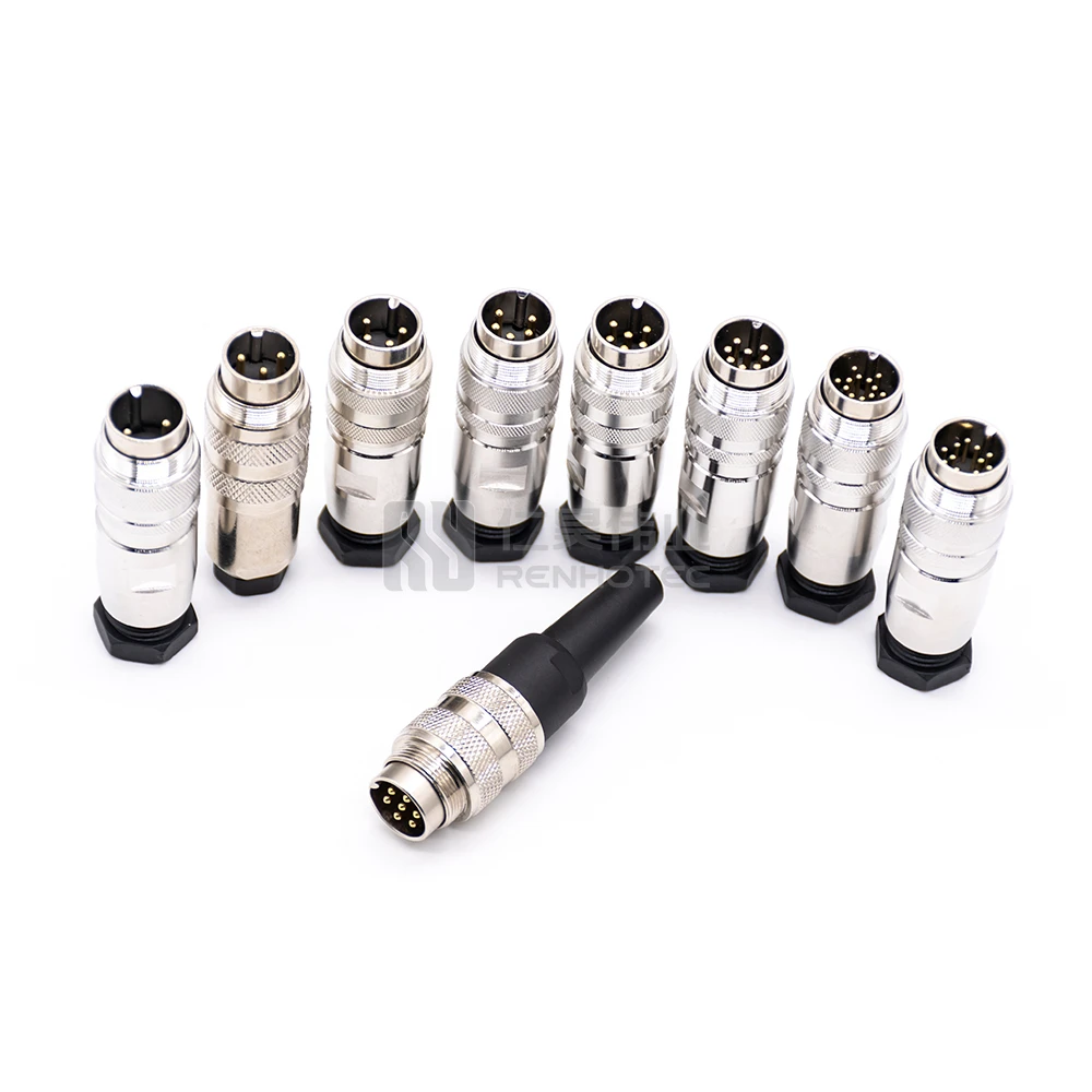 6 Pin Connector Male M16 Circular Assembled Metal Aviation Plug ...