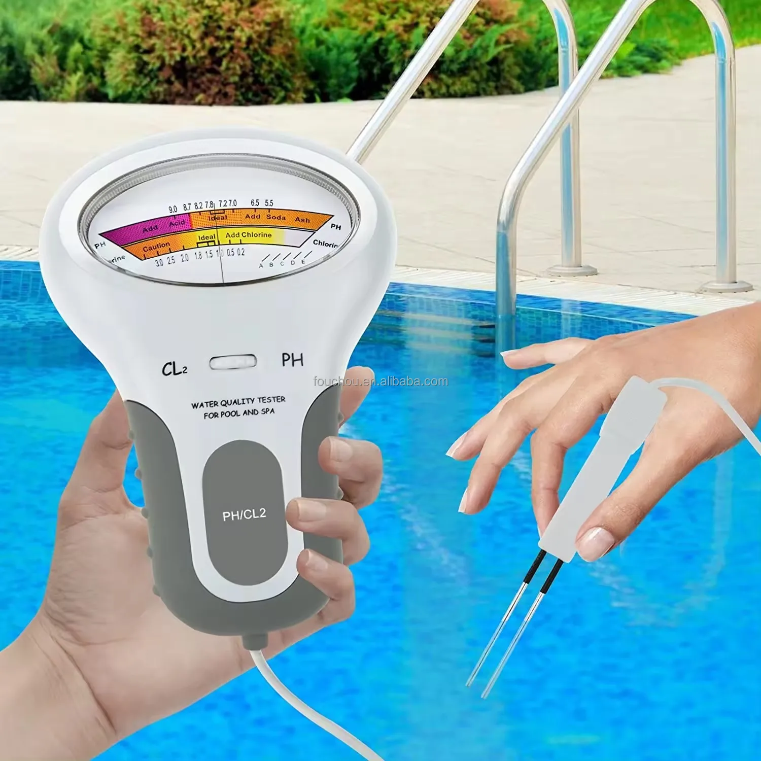 Digital Pool Water Analyzer Free Chlorine Tester Pool Water test Kit ...