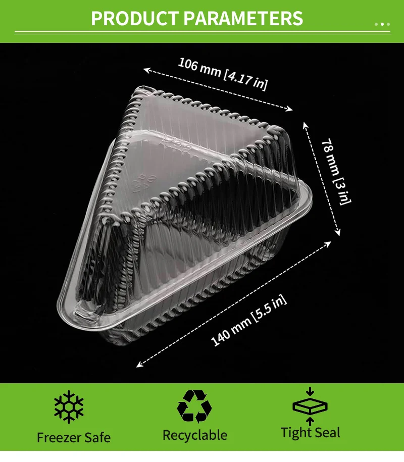 Custom Shape Transparent Clamshell Packaging Disposable Triangular Box ...