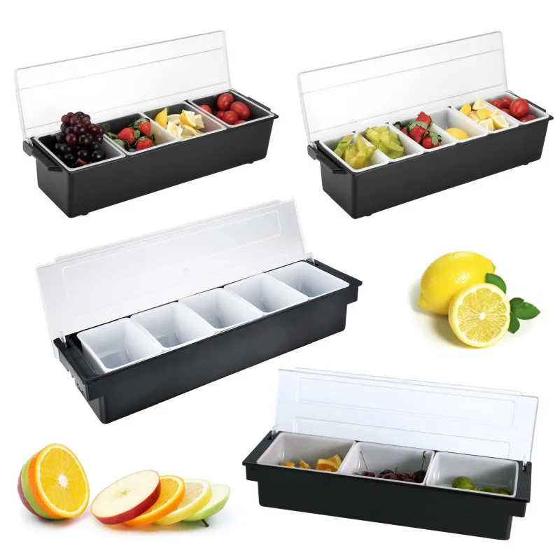 Large Metal Bar Caddy Condiment Tray Condiment Organizer Restaurant 6 ...
