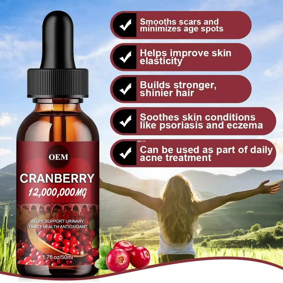 Oem/odm/obm High Quality Cranberry Extract Drops Urinary Tract Immune ...