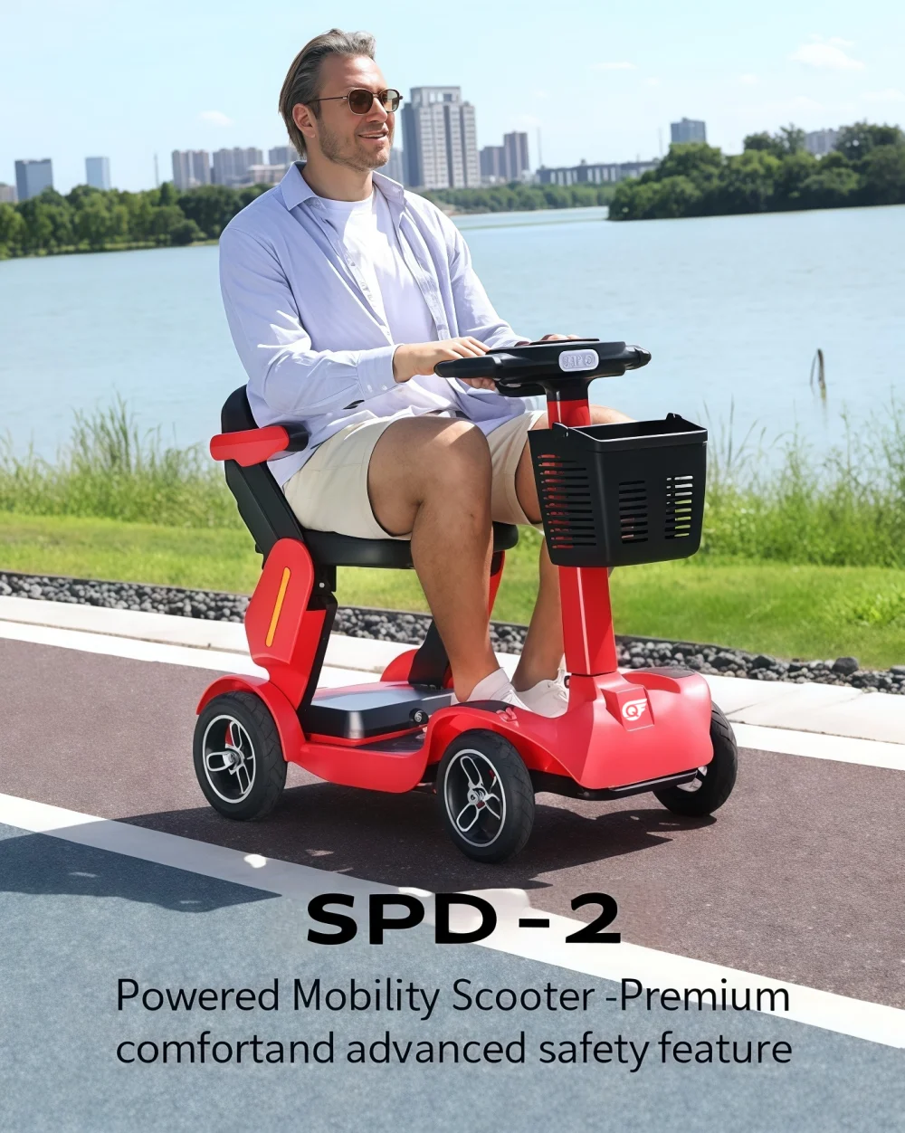 4 Wheel Foldable Electric Scooter for Seniors Elderly & Handicapped ...