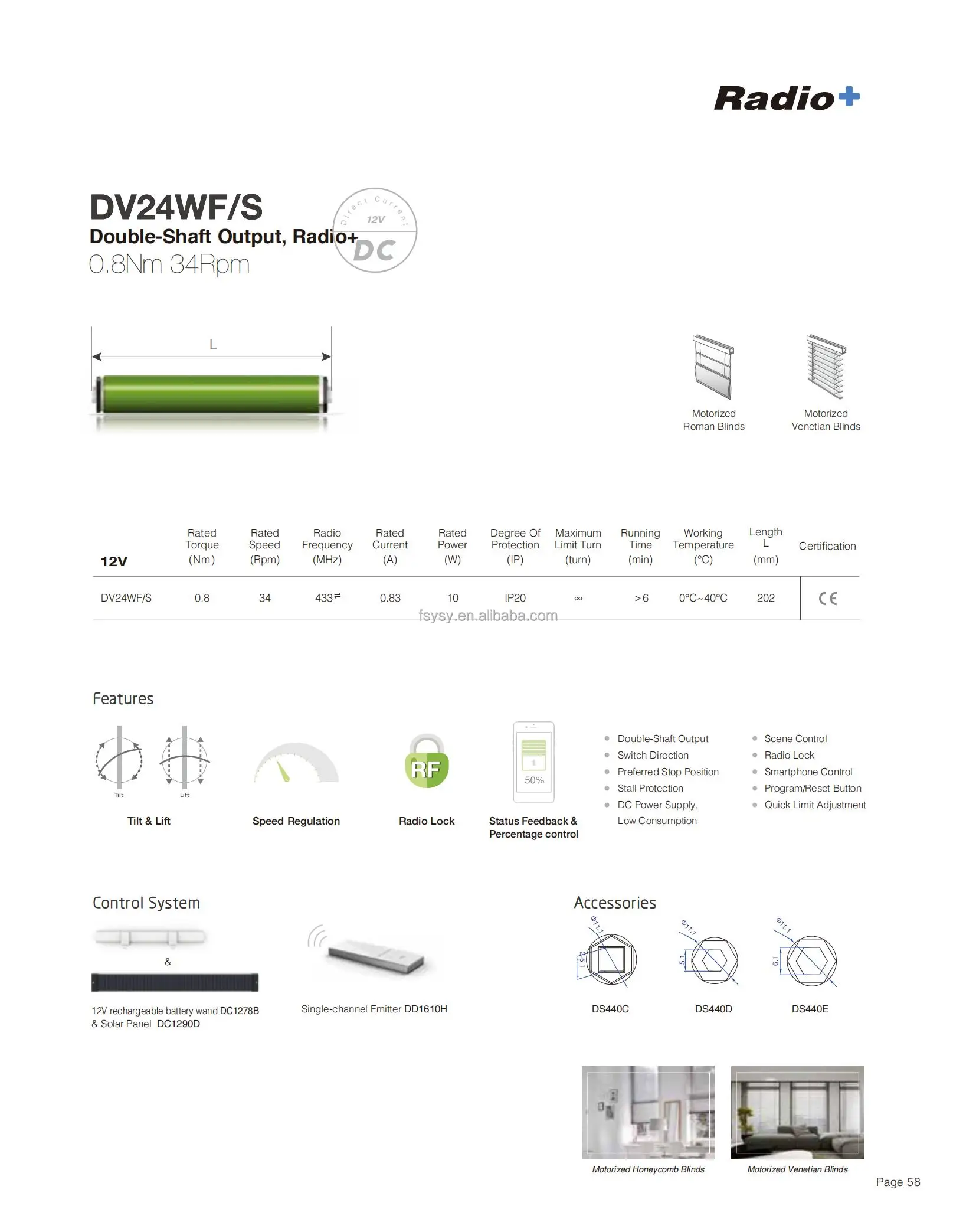 DOOYA Roman Shades Motor - Smart, Efficient Window Control