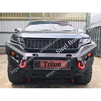 Hm Mitsubishi Triton Steel Front Bumper For Triton 2019-2020 Car Bumper ...