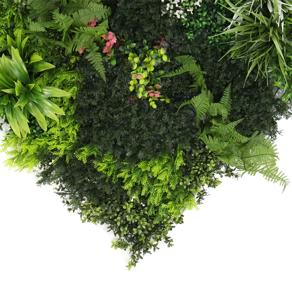 Landscaping Indoor Outdoor Plastic Green Wall Artificial Plant Panel ...