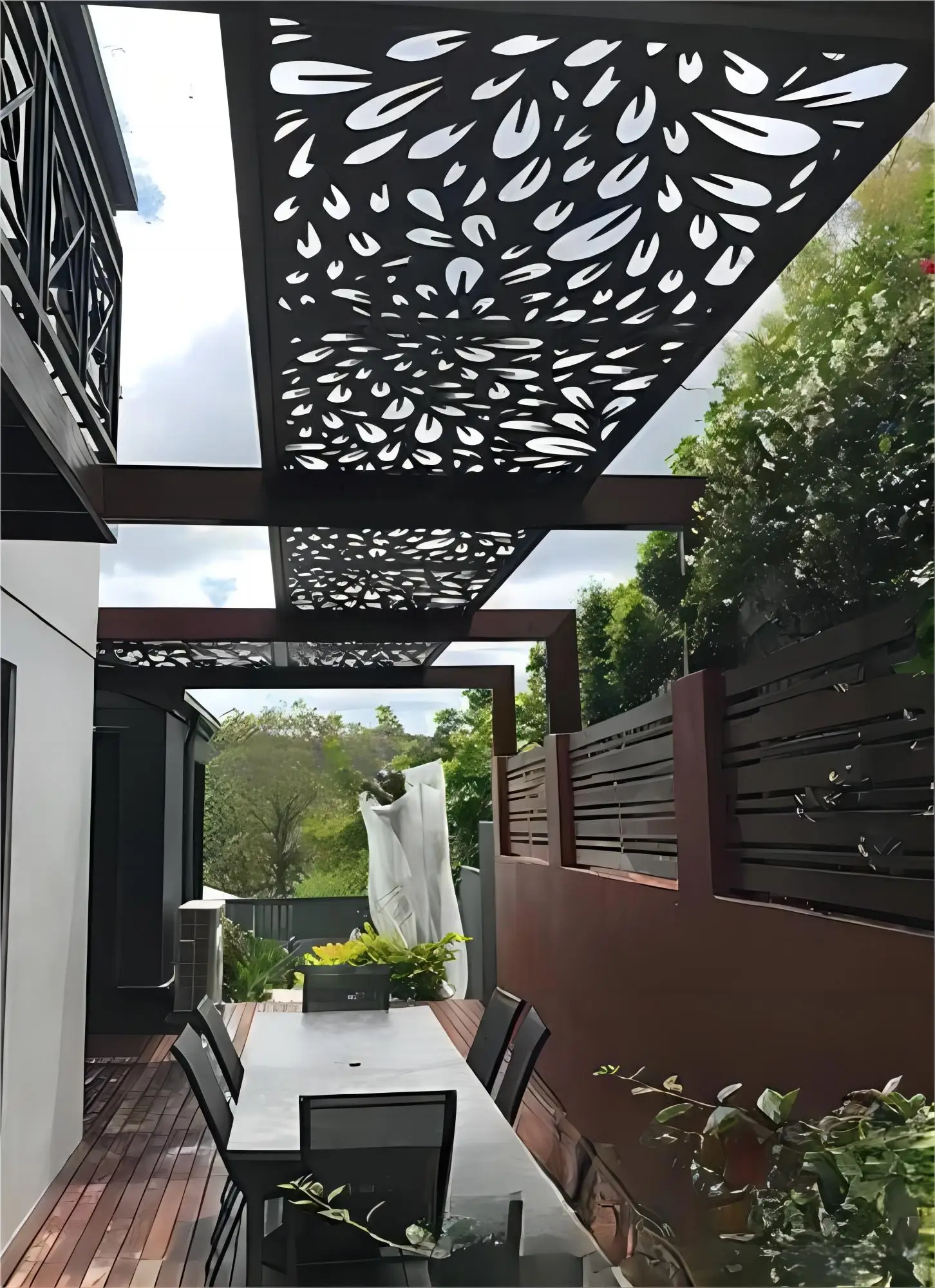 Alibaba.com: CNC Laser Cut Stainless Steel Entrance Door Canopy Curved ...