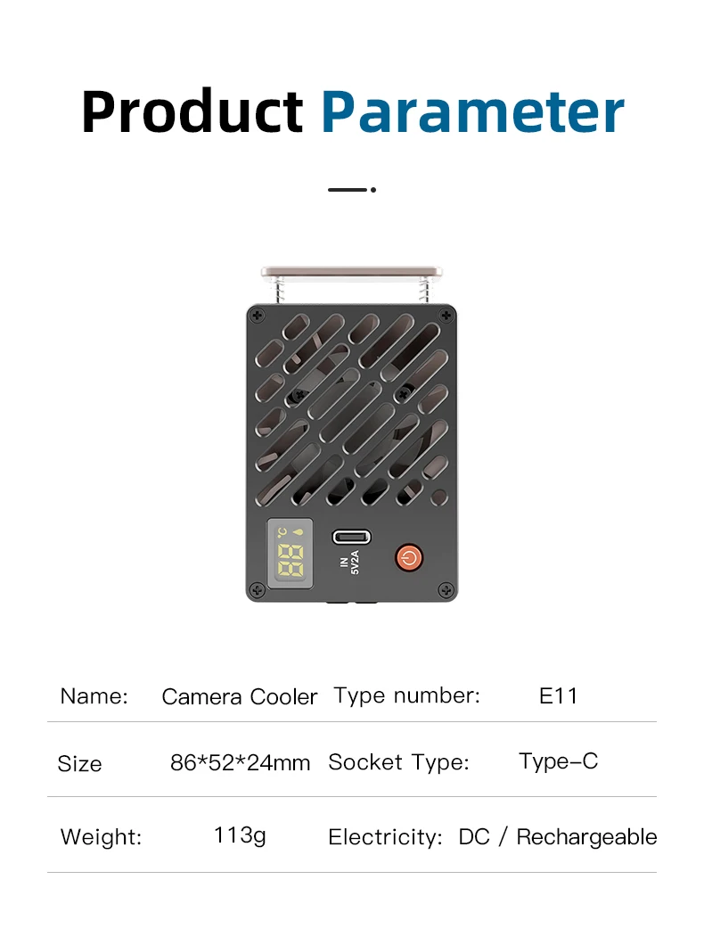 COMAN E11 Camera Cooling Fan Semiconductor Radiator for CANON Camera R8 ...