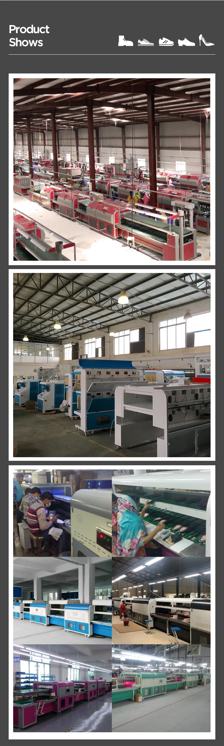 Shoe Assembling Line Conveyor Belt - Sneakers Production