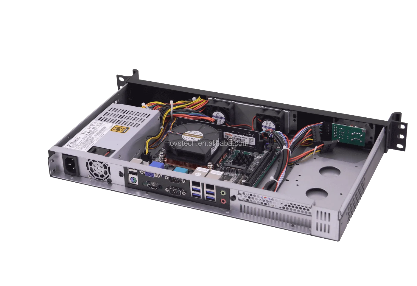 Compact 1U Rack Mount Server Case RX1250 - Iovstech