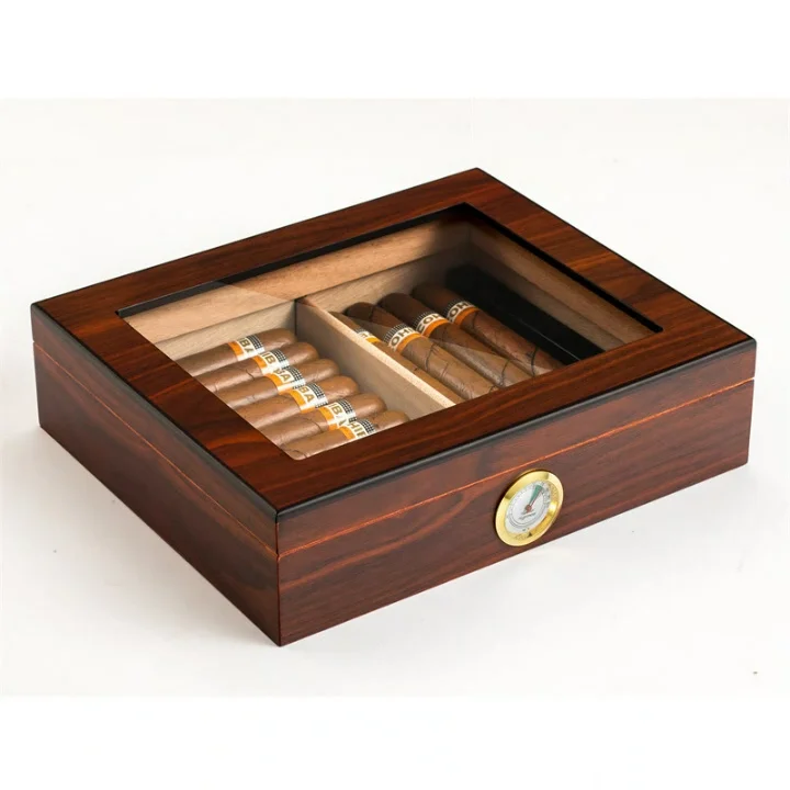 Multifunction Wood Piano Paint Matte Humidor Puros Travel Humidor Cigar ...