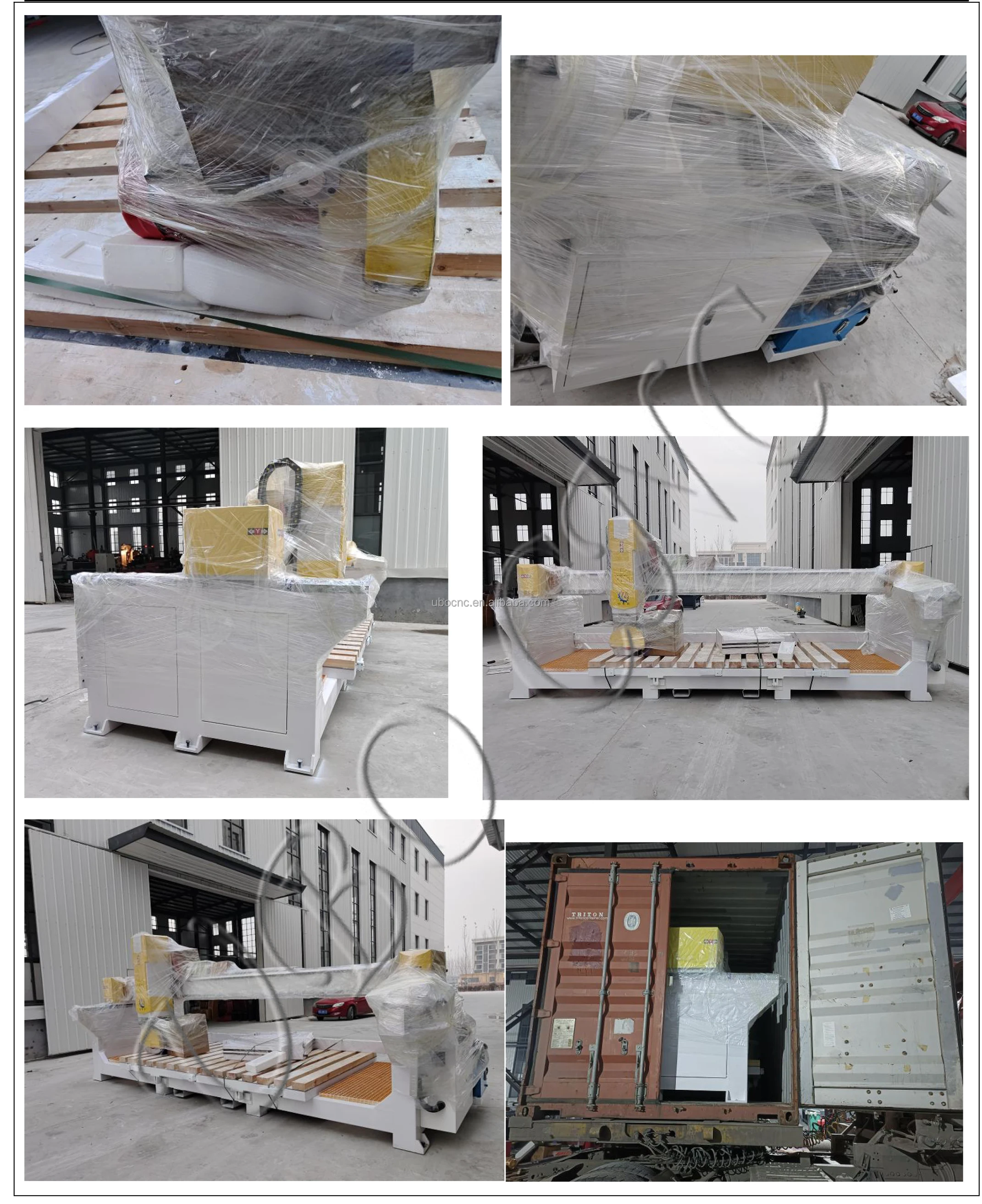 UBO Factory 5 Axis CNC Bridge Saw Cutting and Sink Cutting Machine for ...