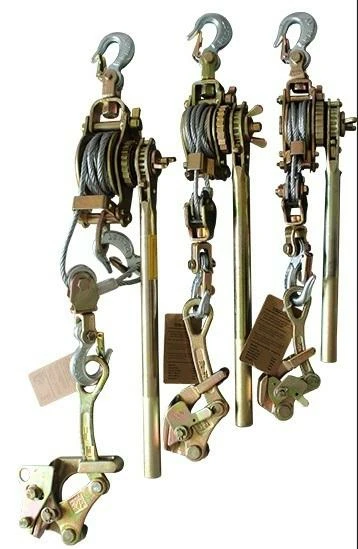 2T-3T Hand Puller with Wire Grip - Japanese Style Ratchet Cable Puller