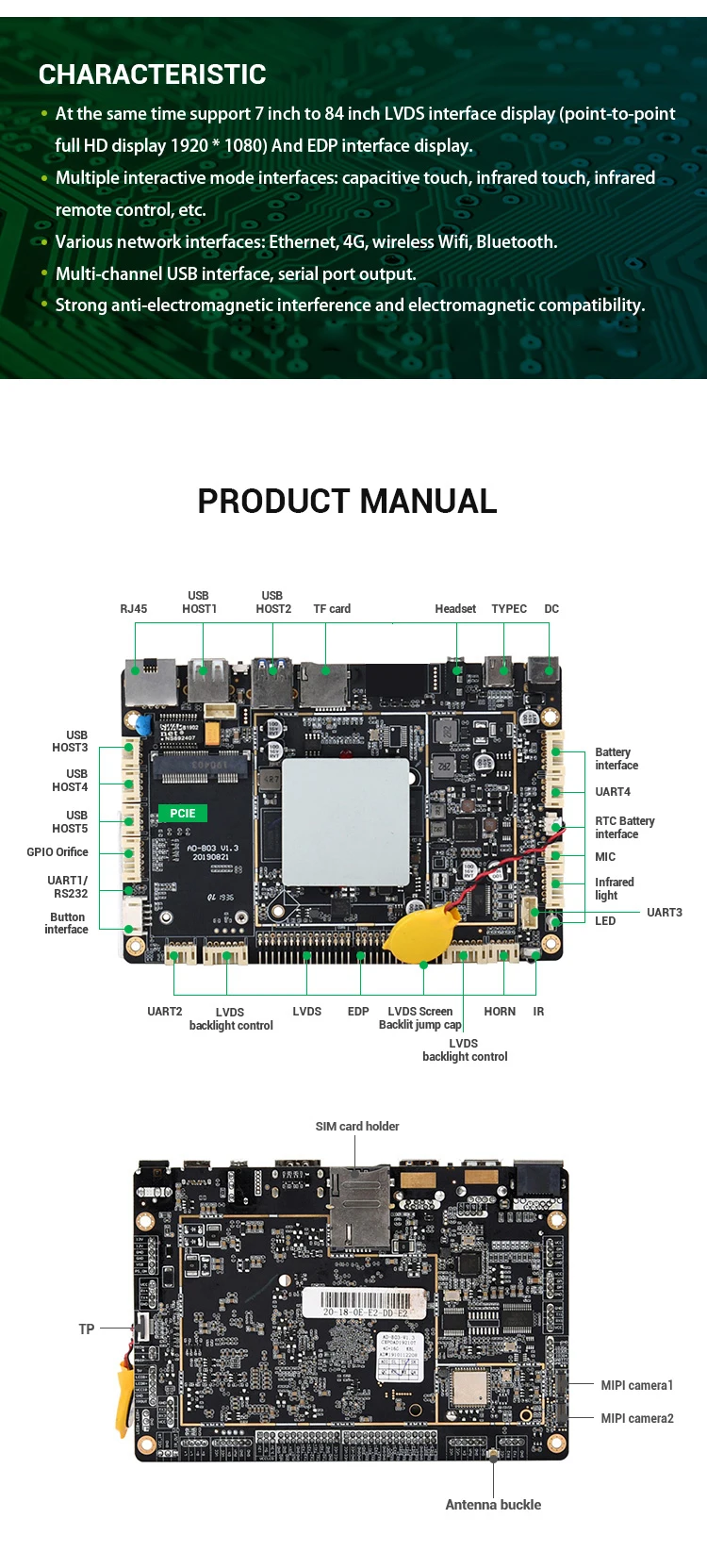 Embedded Rockchip Pcb Android Board Rk3399 Rk3568 Rk3588 Bt Wifi Ethernet Support - Buy Rockchip ...