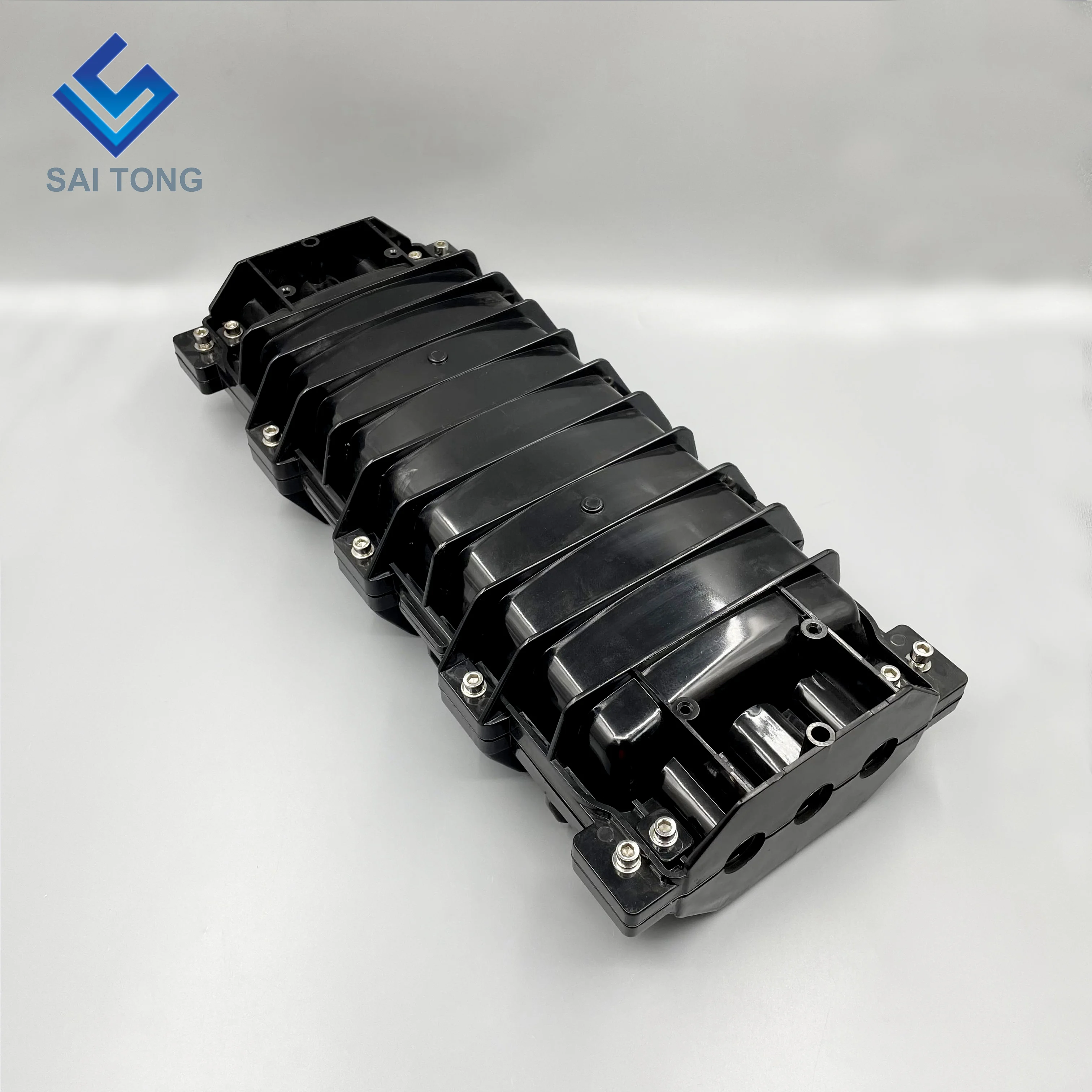288 Cores Horizontal Closure 3 Inlet 3 Outlet Joint Box Splice Closure ...