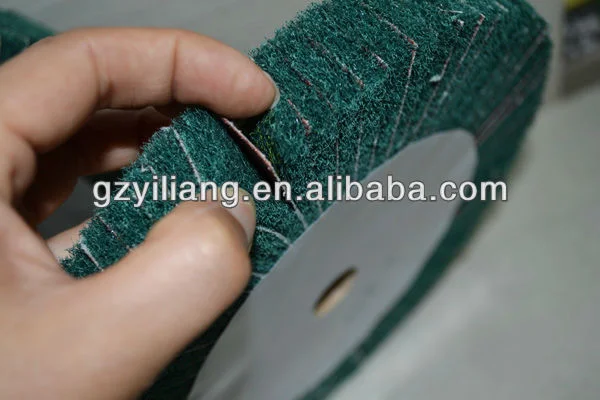 8 Inch Interleaf Surface Deburring Flap Wheel with Sand Paper