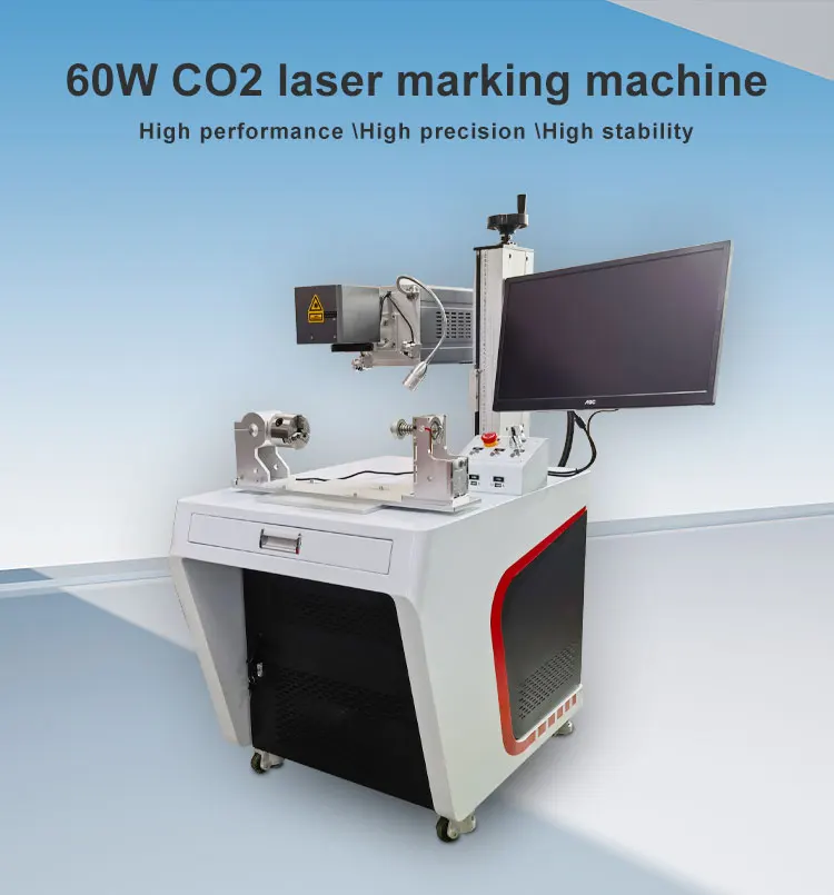 Co2 3d Galvo Laser Marking Cutting Machine for Wood Acrylic Tumbler 60w ...