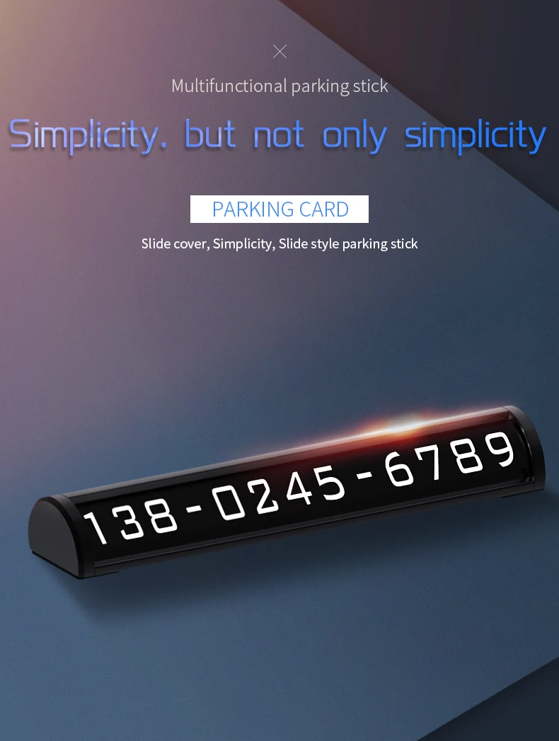 Aluminum Alloy Paste Glass Car Number Plate Hidden Temporary Car ...