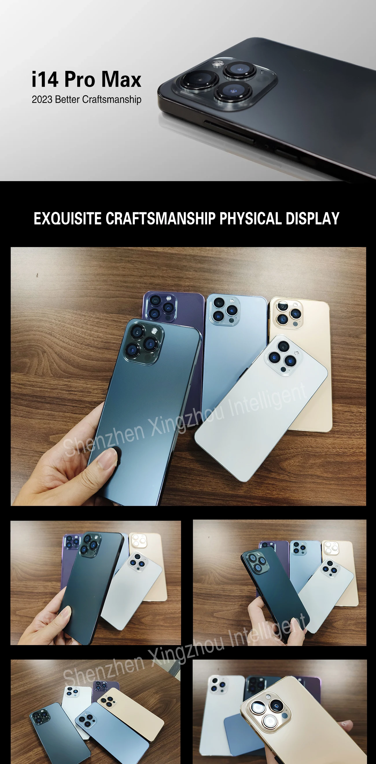 High Quality Custom I14 Pro Max Phone 7.3 Inch 16gb+512gb Android 5g ...