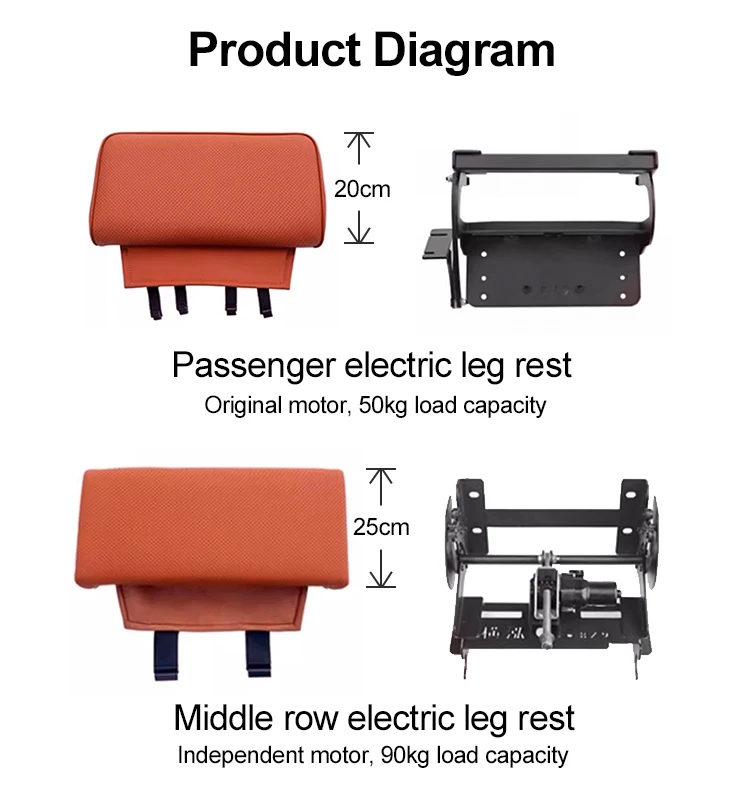 TELISE Type a Luxury Car Seat With Leg Rest Electric Adjustable Support ...