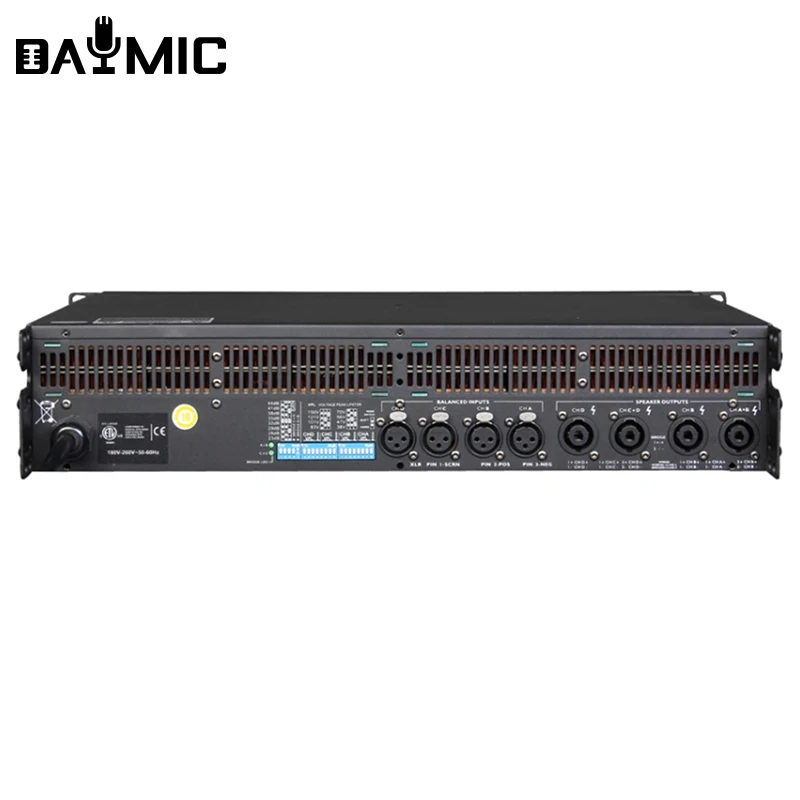 Aoshen Professional 4 Channel 2500W*4 Power Amplifier 10000W for Home ...