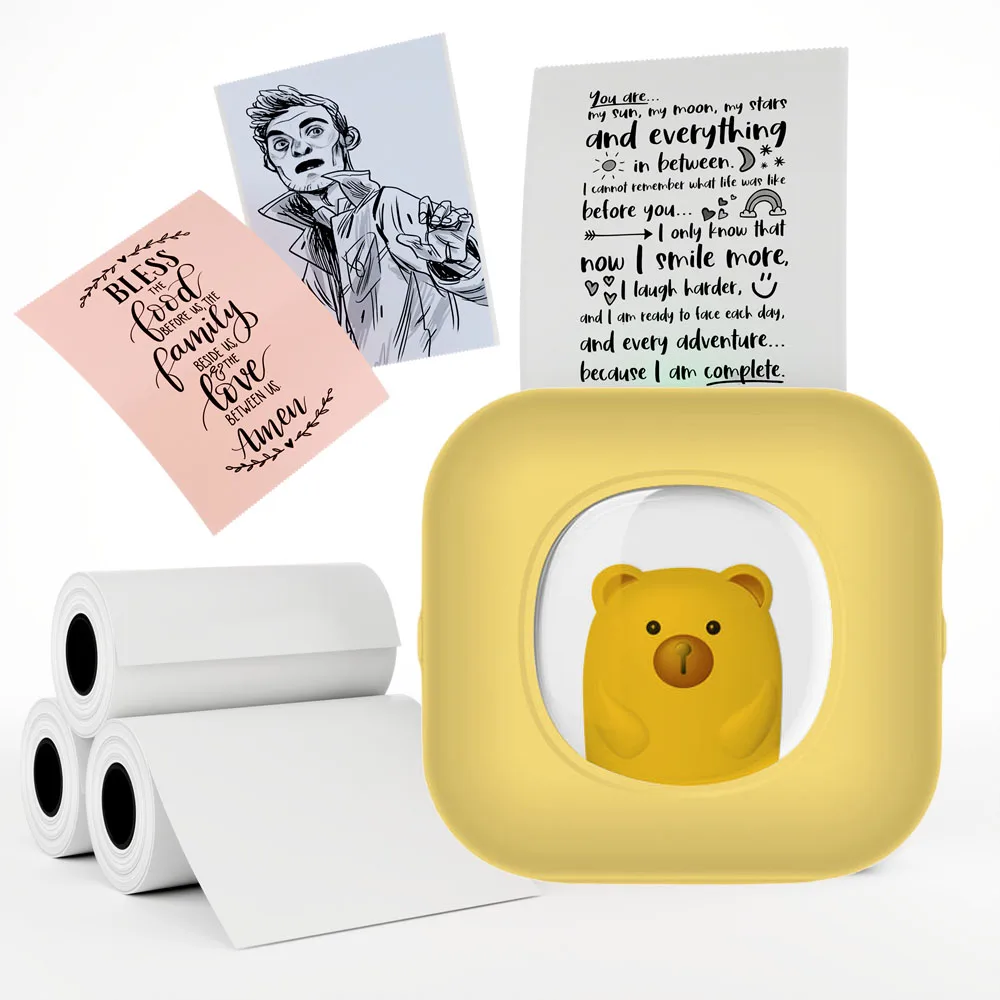 Tik tok Hot Portable Thermal Printer Mini Print Paper Photo Pocket BT ...