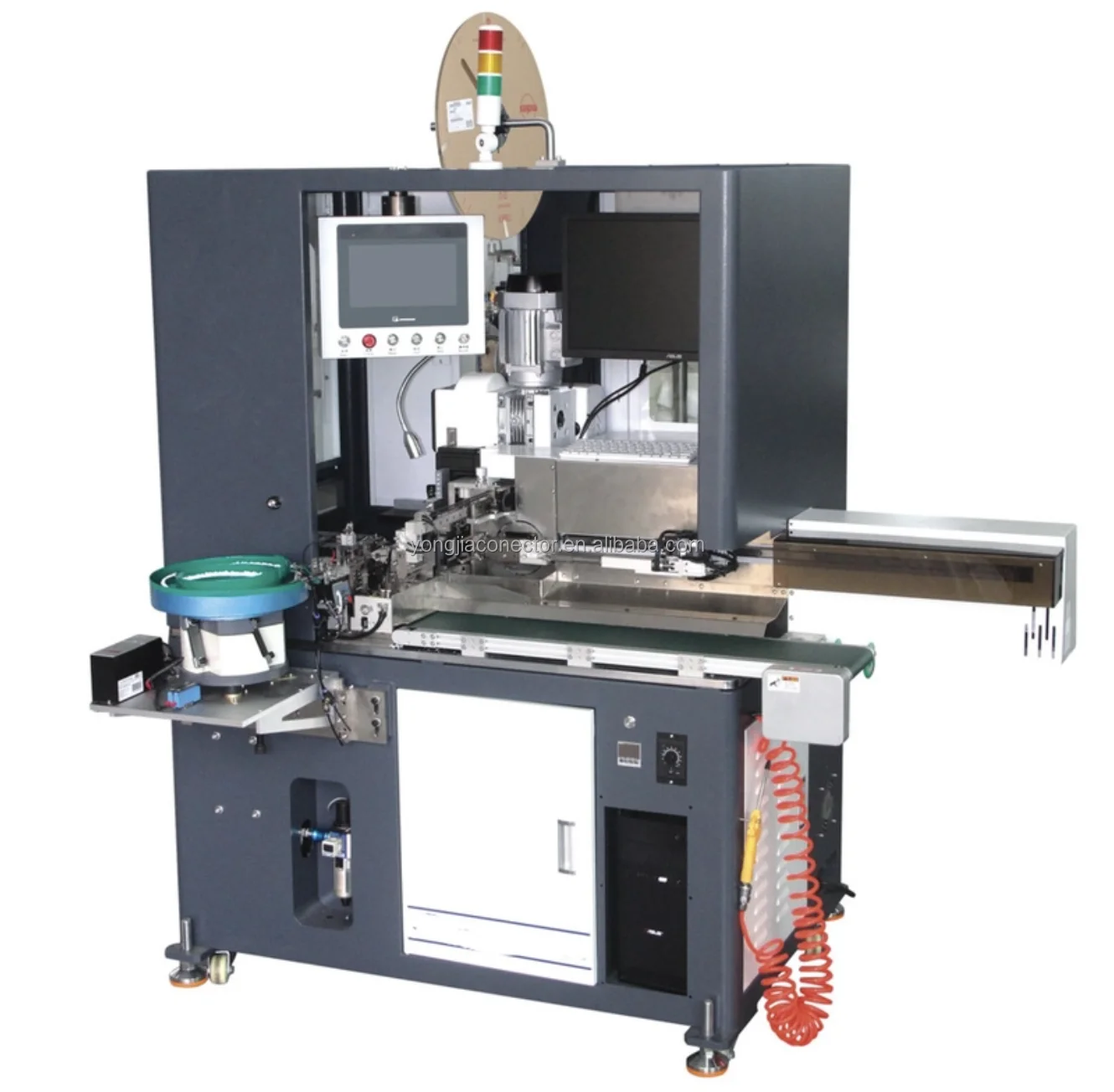 Fully Automatic Wire Stripping Terminal Crimping and Connector Housing ...