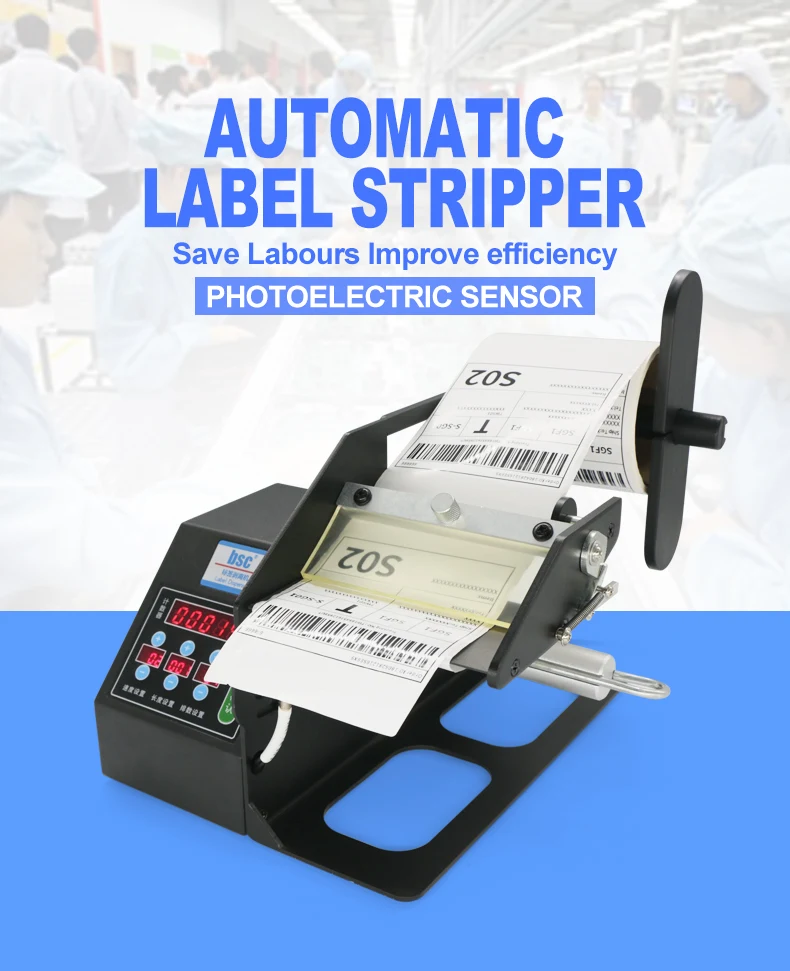 Bsc 120mm Sticker Label Dispenserwith Counter Automatic Sticker Roll ...