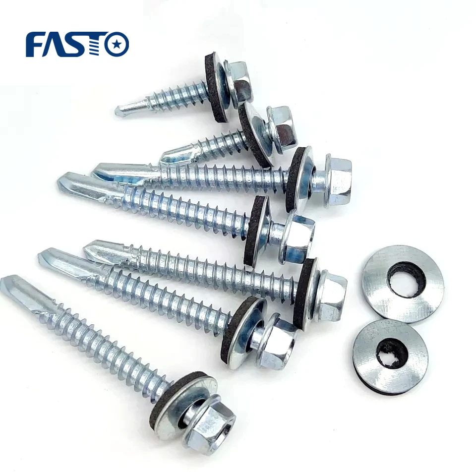 Hex Washers Head Self Drilling Steel Roofing Screws