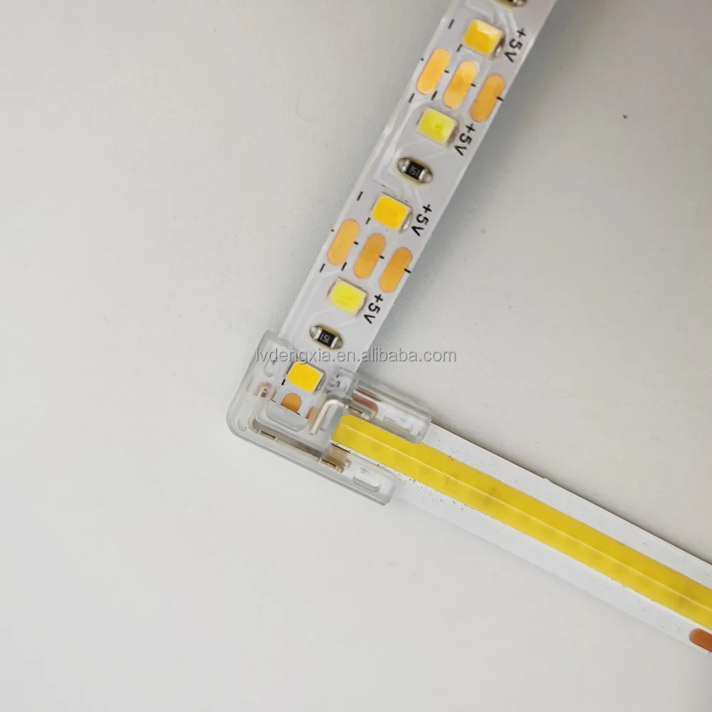 Transparent SMD COB LED Light Strip Fast Connector 8mm 10mm 2 Pin L ...