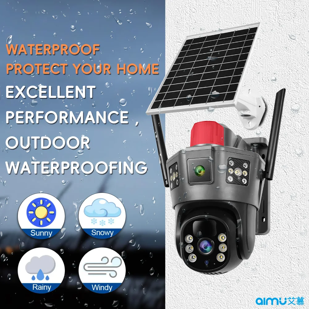 4G Sim Card Solar Camera Dual Lens Outdoor 6MP O-Kam Pro (Code : 1075B ...
