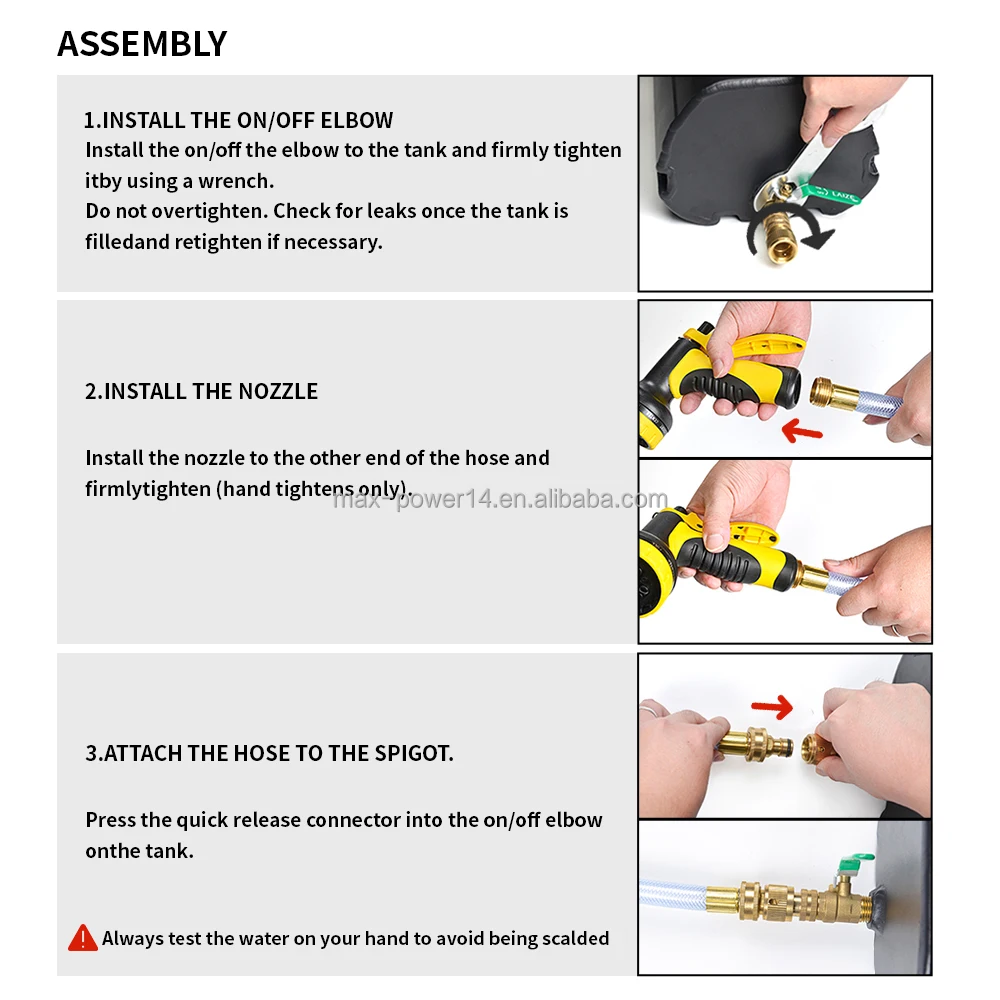 8 Gallon Pressurized Water Tank with Air Compressor for Overlanding ...