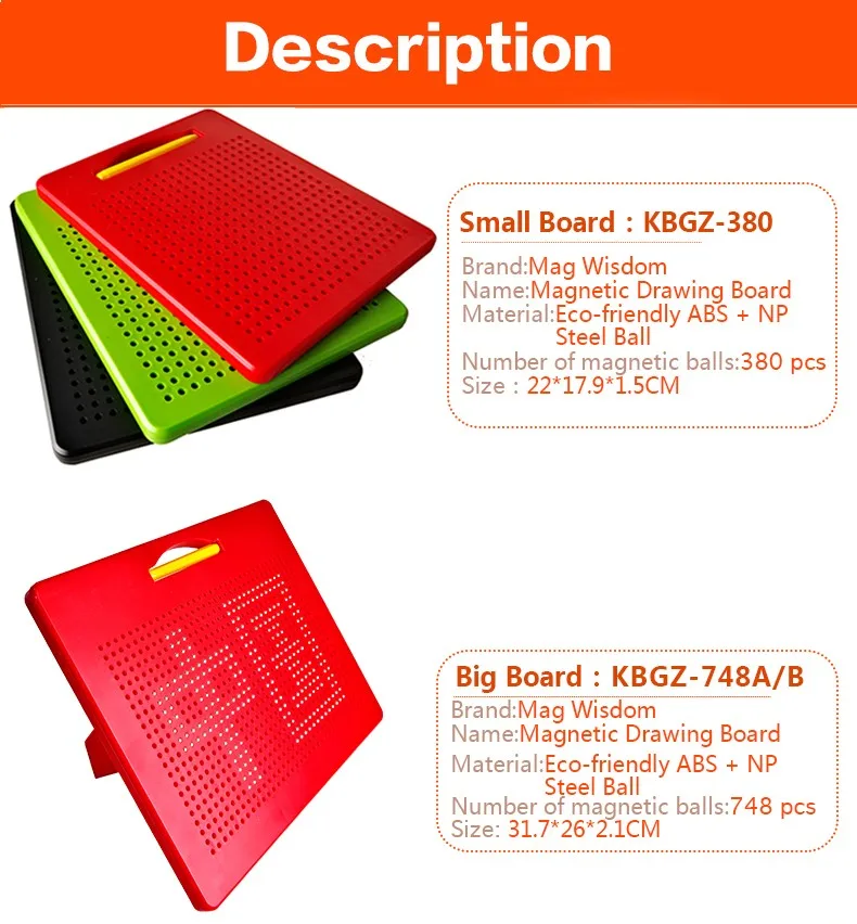 380 Steel Red Preschool Drawing Board And Magnetic Writing For Kids ...