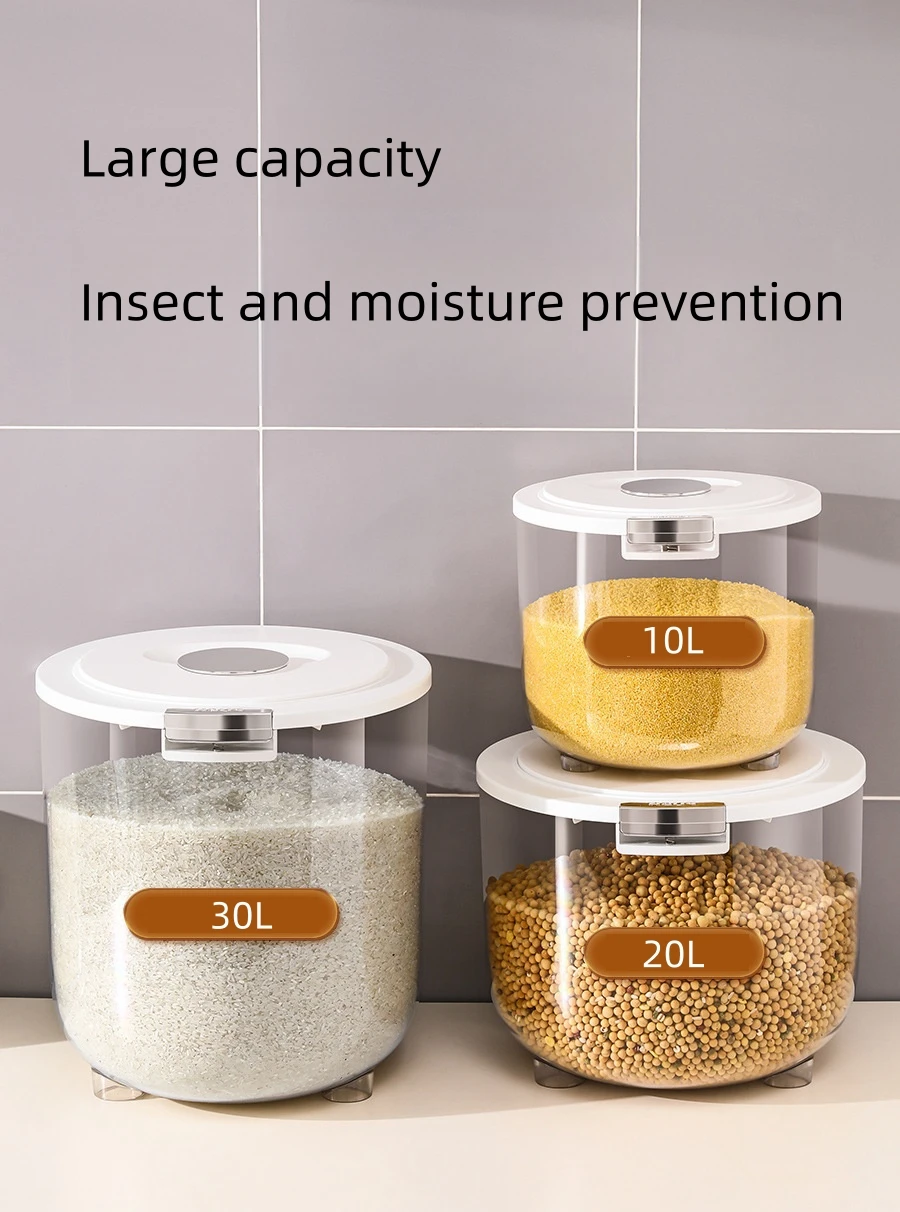 Multifunctional Rice Jar Food Storage Container Box Suitable for ...