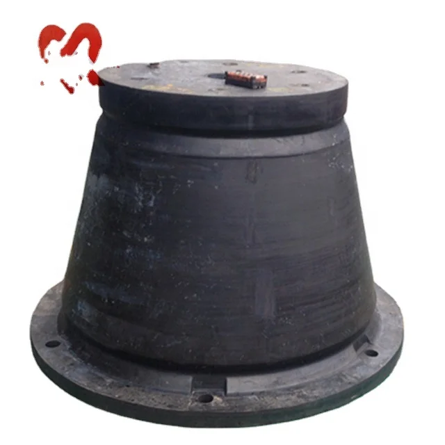 High energy absorption 1400H scn super cone rubber fender for wharfs ...