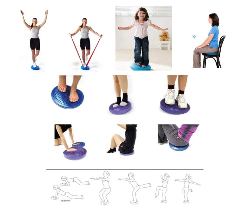 Eco Inflatable Big Soft Posture Seat Balance Wobble Cushion,Balance ...