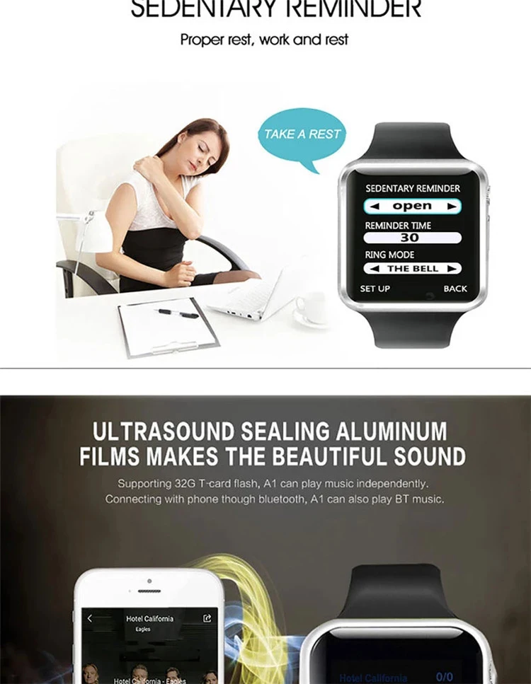 A1 Smart Watch PK DZ09 Y68 W26 Plus 2024 | 5G Touch Screen, Dual SIM ...