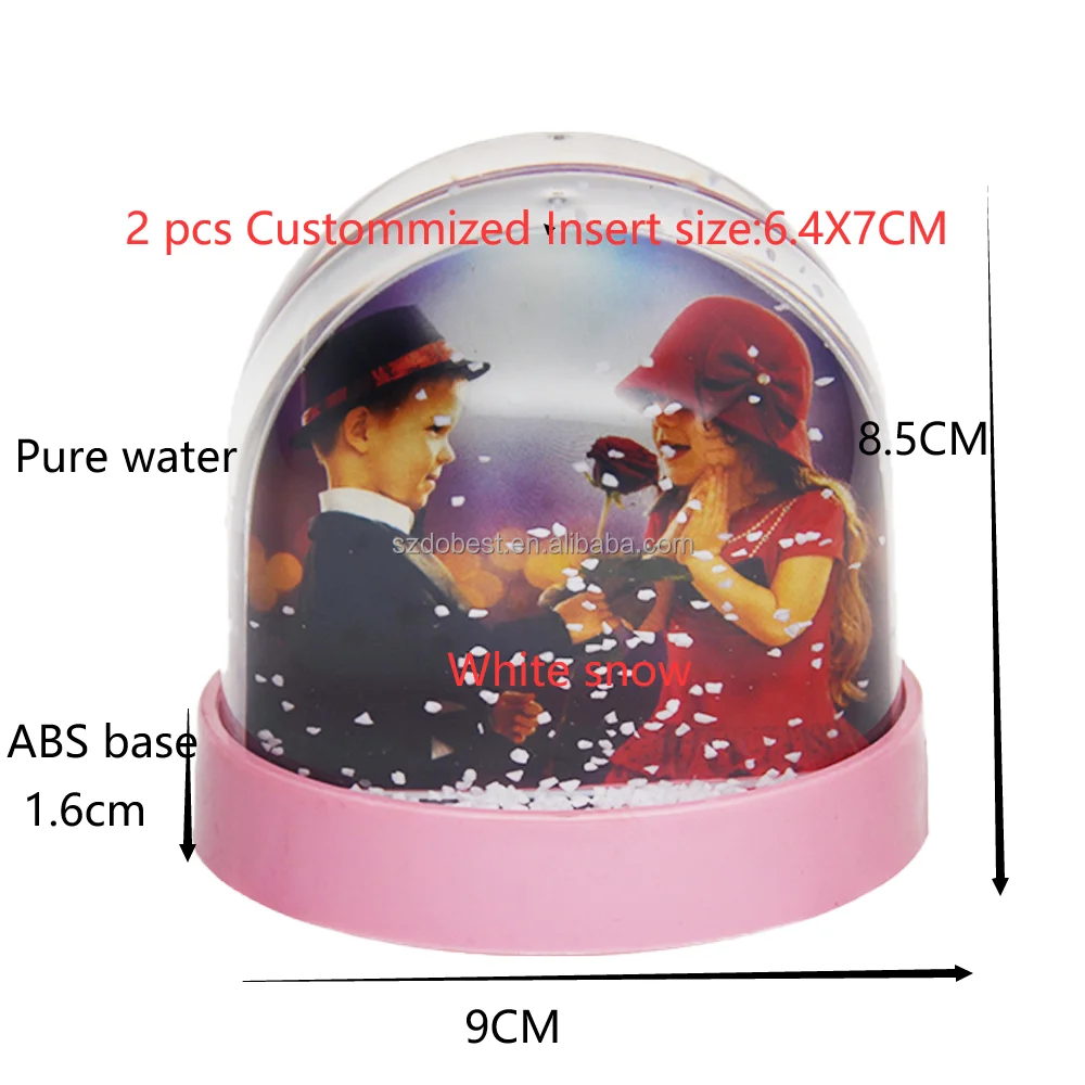 Schneekugel Mit Licht - Customize Photo Insert Snow Globe