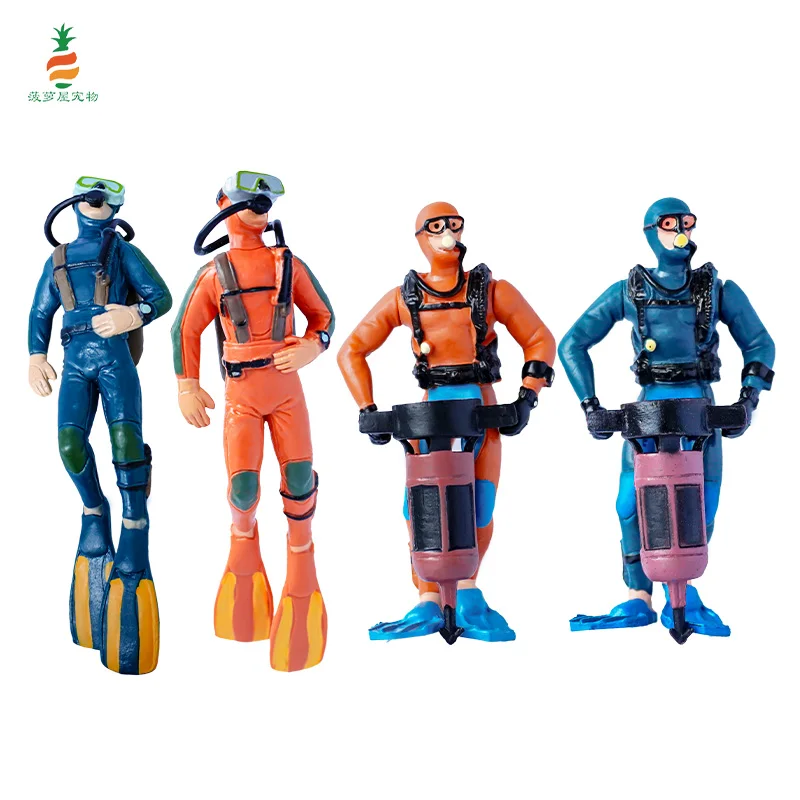 Ready To Ship Fish Tank Aquascape Decoration Pvc Diver Model Plastic Diver Figures Aquariums ...
