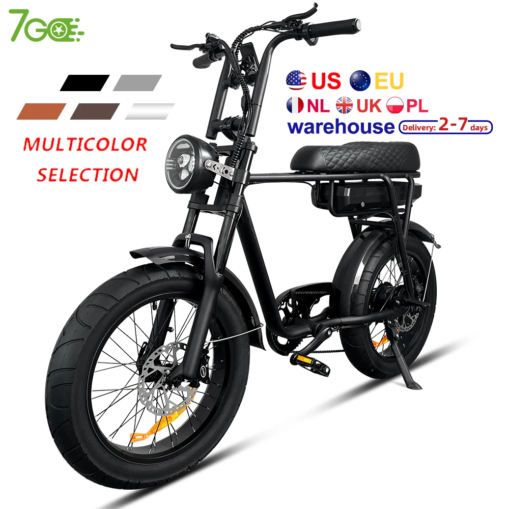 7Go EB4 EB2 fatbike EU stock Removable battery e-bike e bike fat tire ...