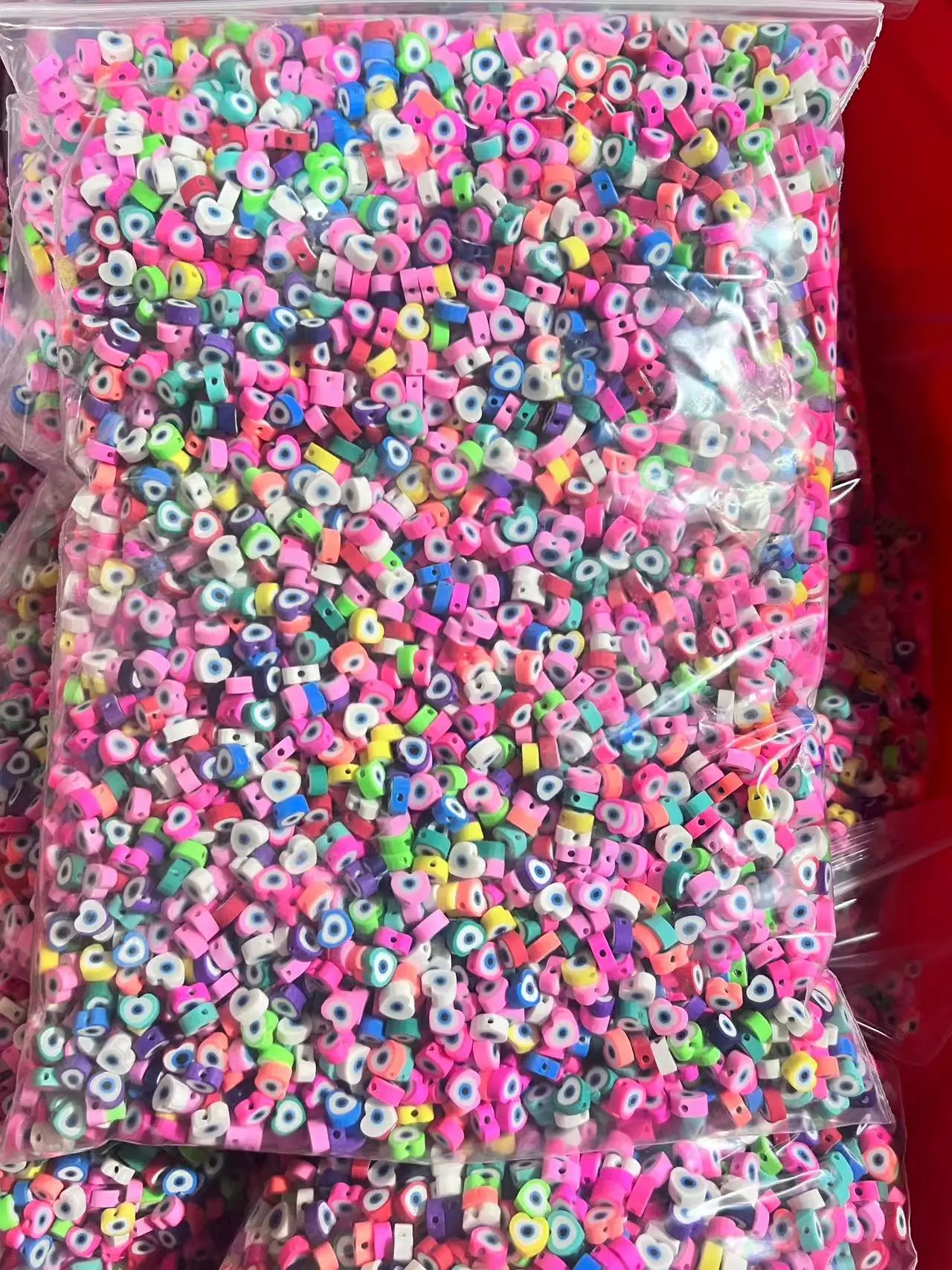 Lips Fruits Butterfly Letters Soft Pottery Slices Loose Beads Diy Handmade Necklaces Bracelet ...