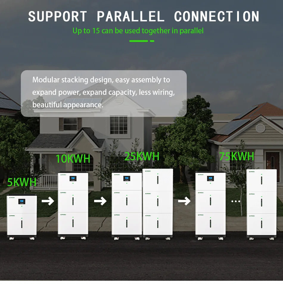 Joykoo 51.2v100ah Lifepo4 Battery Off Grid Stackable Power Bank Station ...