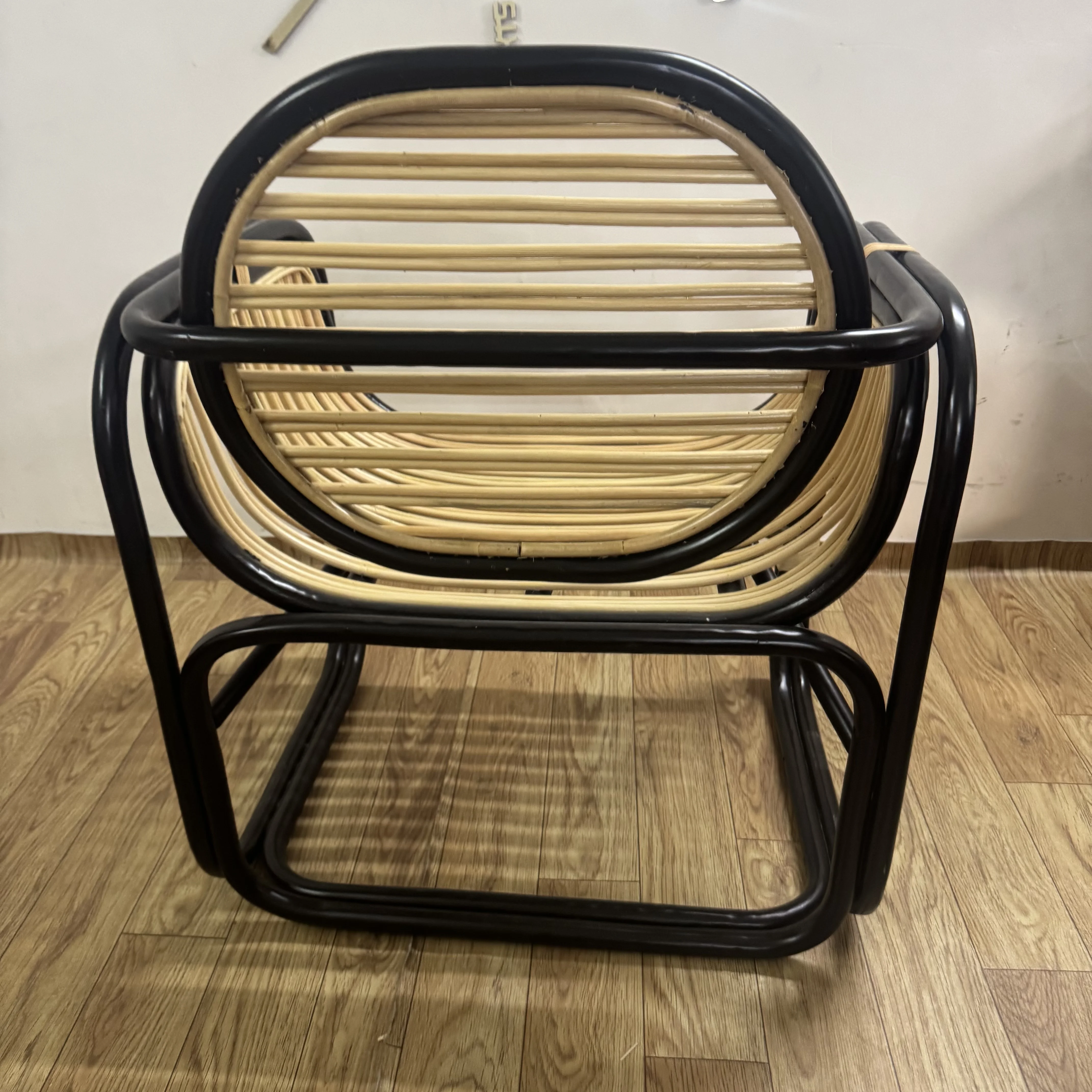 Bamboo Rattan Woven Sofa Single Chair for Dining Outdoor Bedroom Hotel ...