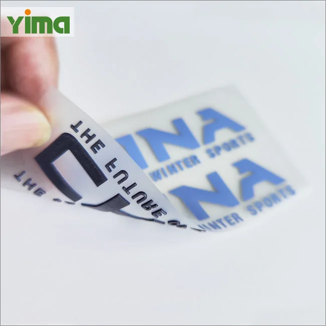 3d Recyclable silicone heat transfer logo vinyl pvc rubber heat ...
