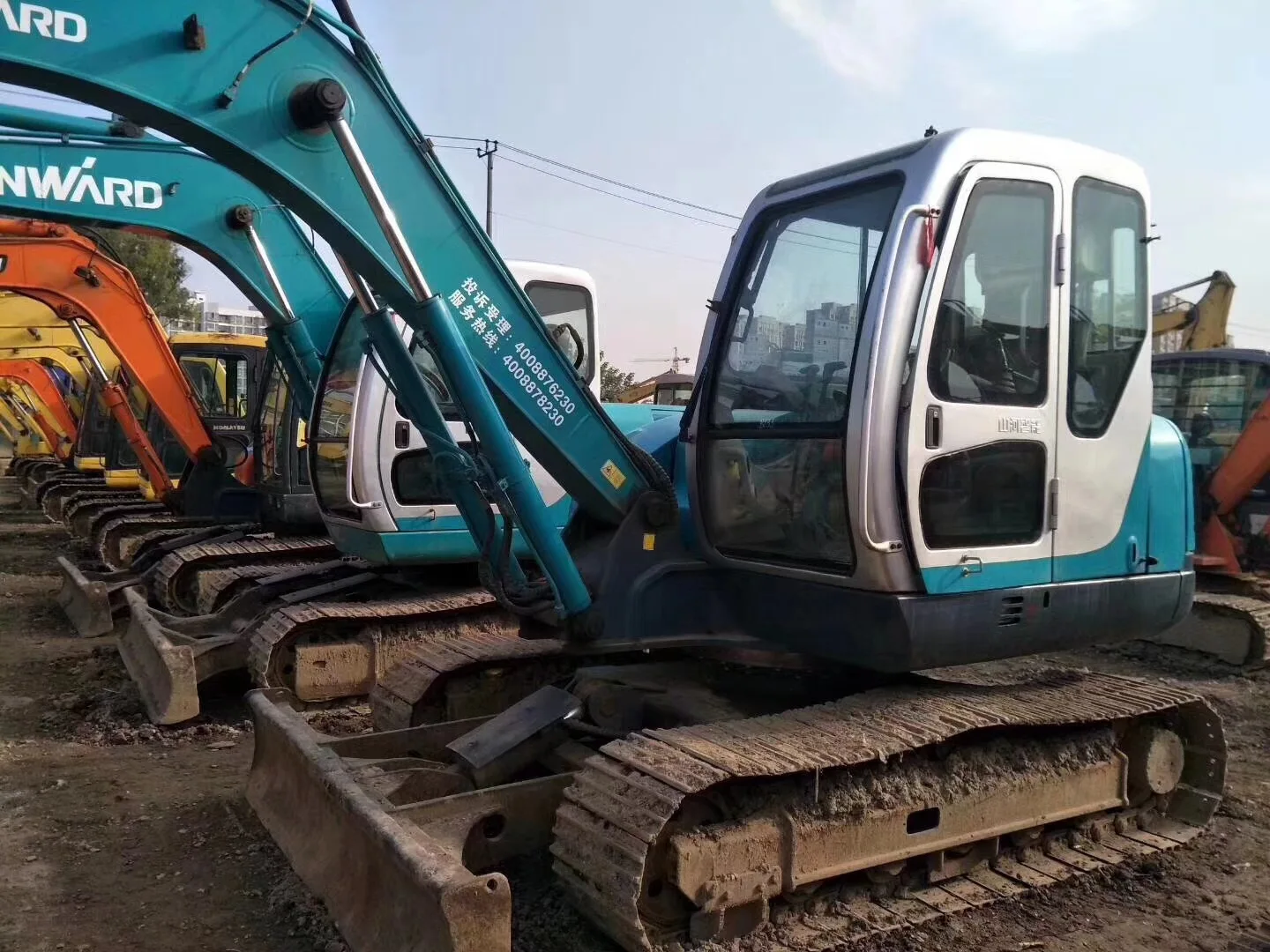 中国原装sunward Swe80挖掘机挖掘机8吨挖掘机，带钢橡胶履带出售 - Buy 向阳swe80,挖掘机挖掘机,挖掘机出售 ...