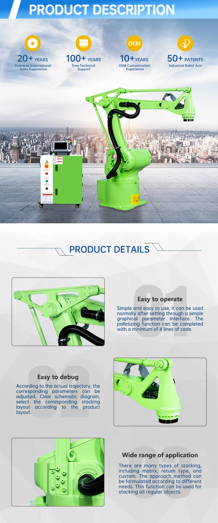 Fanuc Cnc Robot Arm 4 Axis Handling Robot Arm Picker For Pick And Place Robot Manipulator - Buy ...