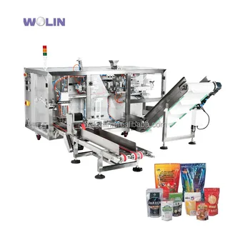 Premade Ready Preformed Pouch Bag Horizontal Linear Doypack Machine 4 ...
