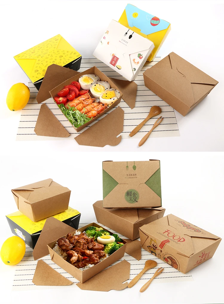 Disposable Recycled Fried Chicken Sandwich Takeout Delivery Packaging ...