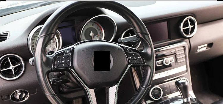 Carbon Fiber Car Interior Dashboard Cover Trim for Mercedes SLK R172 ...