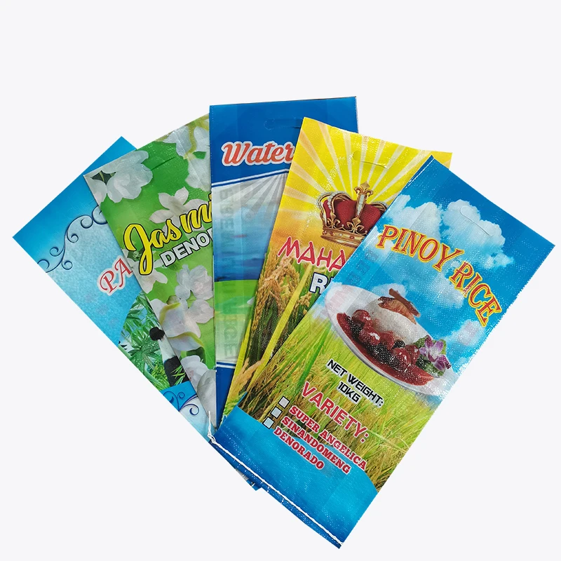 Small Bag 5kg 10kg Laminated Pp Rice Bag Sack Empty Flour Grain Woven ...