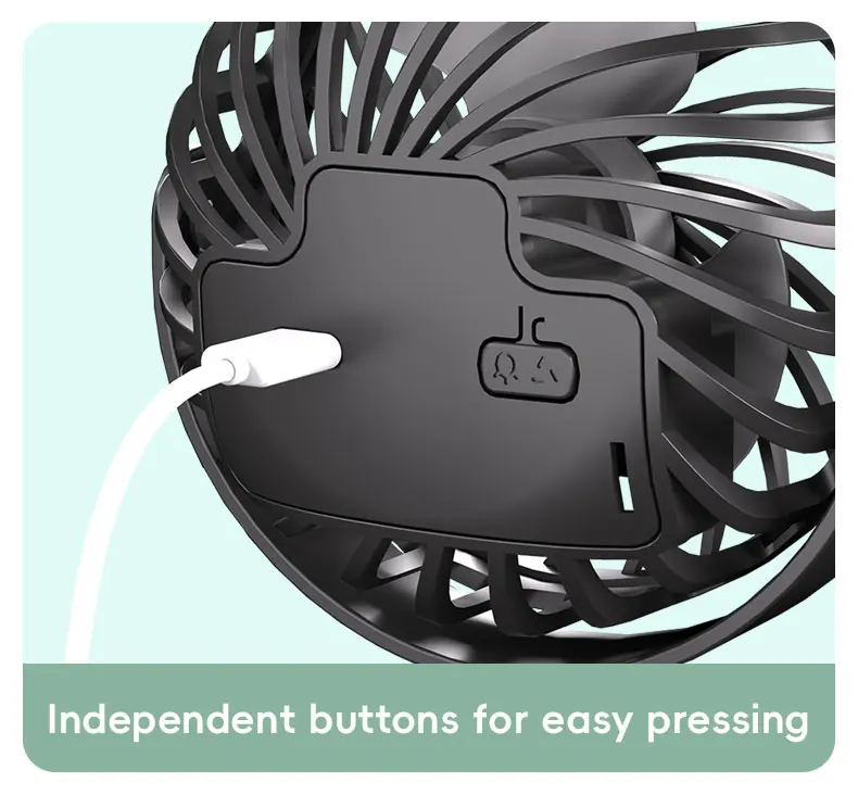 Portable Mini Usb Handheld Ceiling Fan Desktop Fan Summer With ...